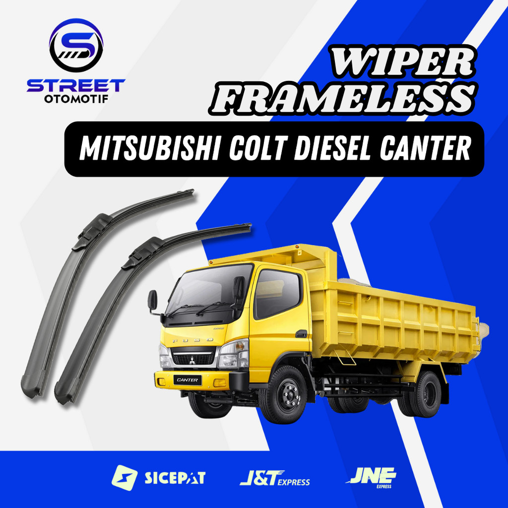 Jual Wiper Frameless Mobil Mitsubishi Truk Colt Diesel Canter ( 1 SET ...