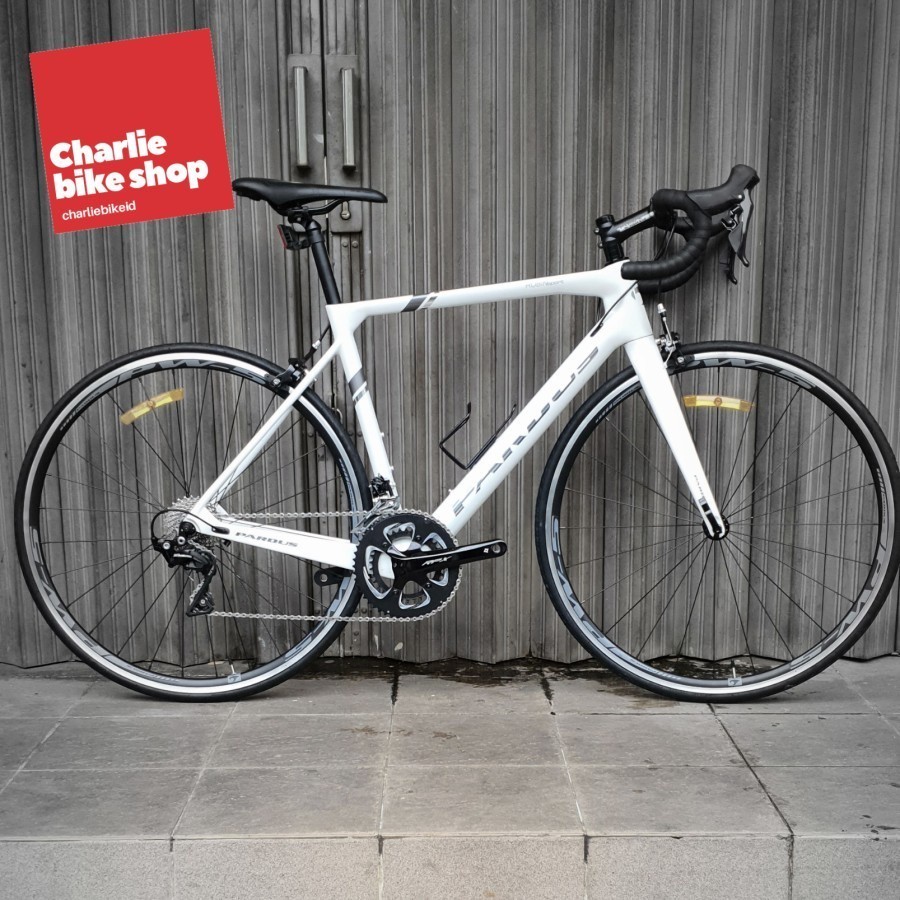 Jual Full Bike Road Bike Carbon PARDUS Robin Sport Rim Brake White Grey ...