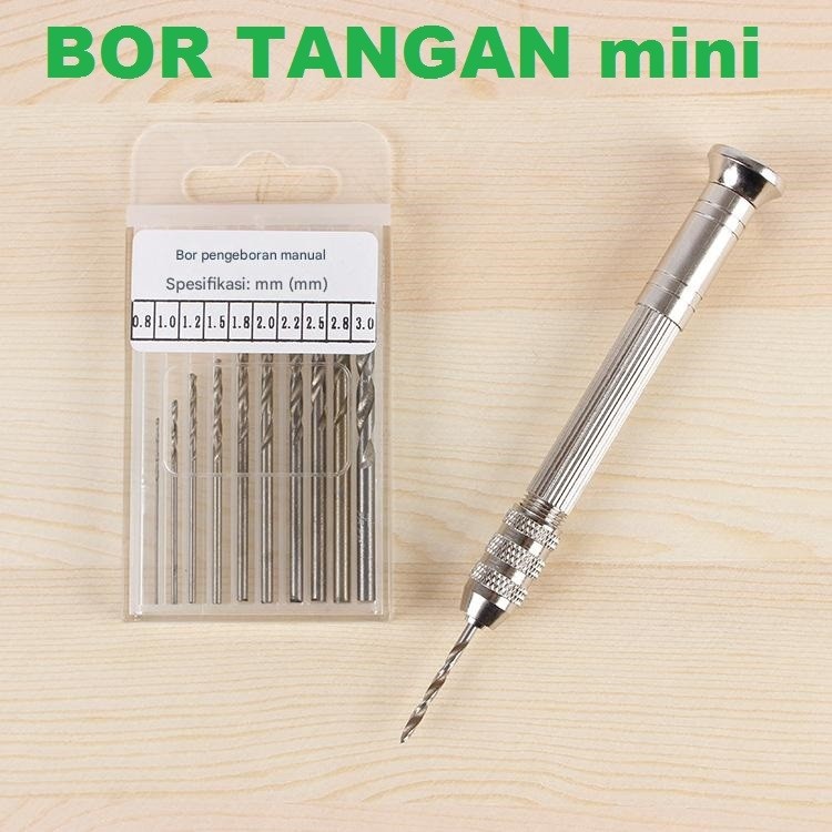 Jual bor tangan mini bor putar tangan inti kuning paduan baja ...