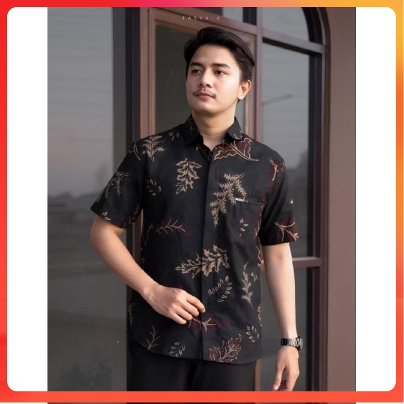 Jual [BUTIK DIAN] NEW ARRIVAL DISTRO BATIK PRIA SOGAN HRB026 BATIKAF ...