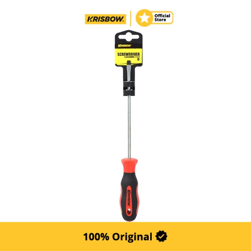 Jual Krisbow Screwdriver Obeng Minus 5.5X150 mm Lpsf5 | Shopee Indonesia