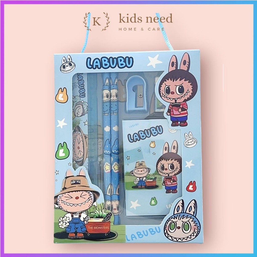 Jual Alat Tulis Set 6 in 1 Karakte Murah Lucu / Kotak Pensil Anak Set ...