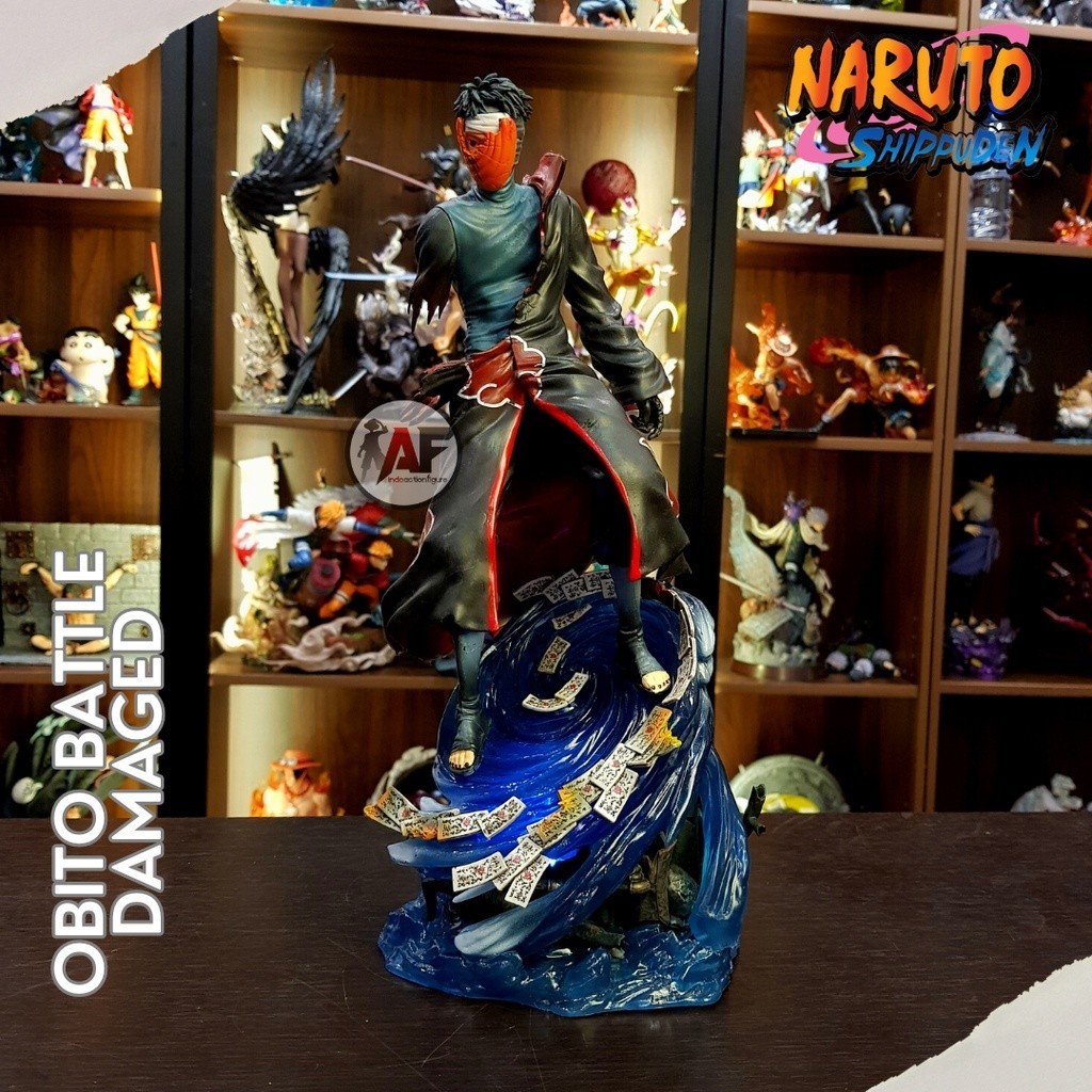 Jual Statue Naruto Uchiha Obito battle damaged CW Studio LED | Shopee ...