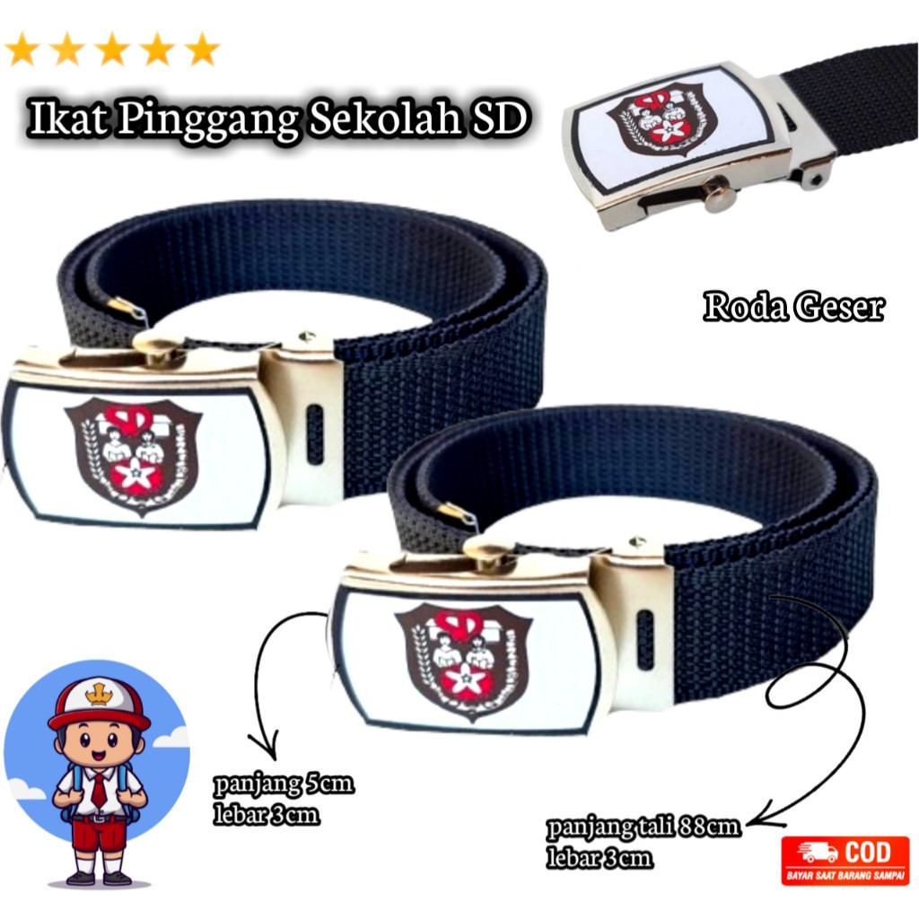 Jual E S / Sabuk Gesper Anak SD - Ikat Pinggang Anak Sekolah | Shopee ...