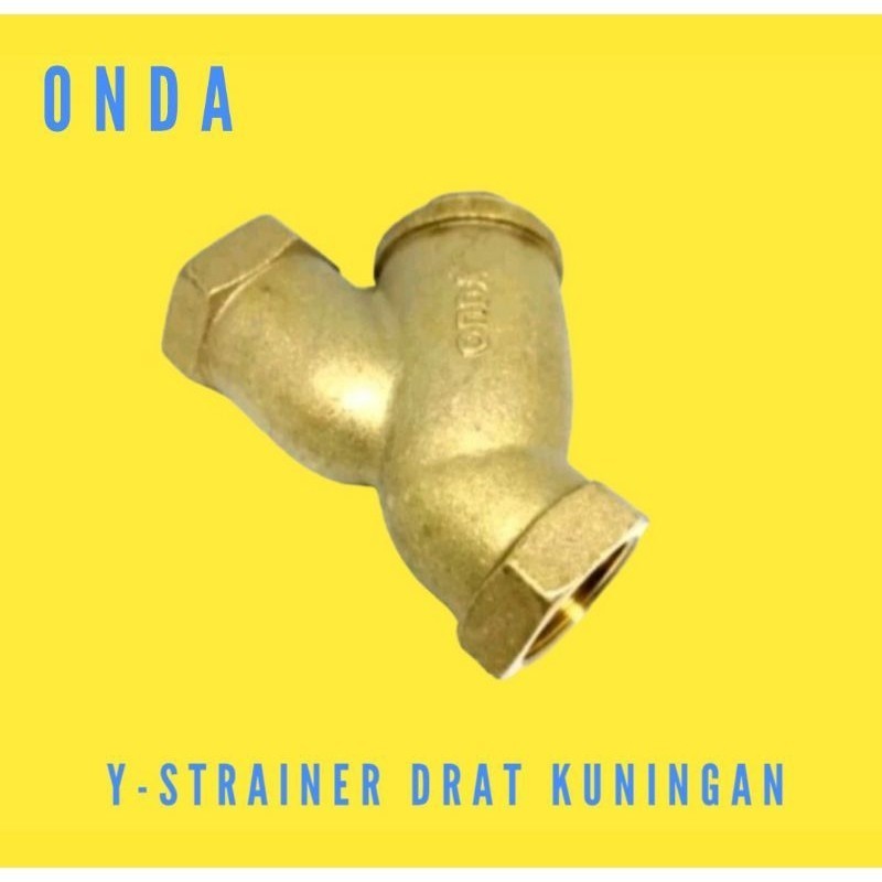Jual Y-strainer drat kuningan/Y-strainer drat brass 1" inch ONDA ...