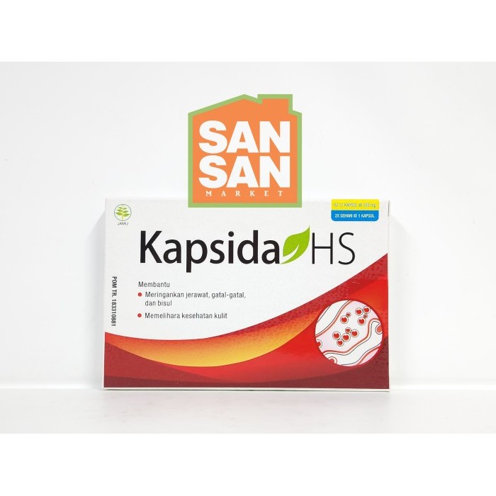 Jual Kembang Bulan Kapsida HS isi 12 kapsul obat jerawat gatal bisul ...