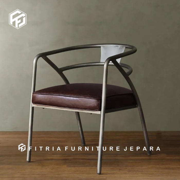 Jual Chair living home Dinning Chair Metal kursi makan besi industrial ...