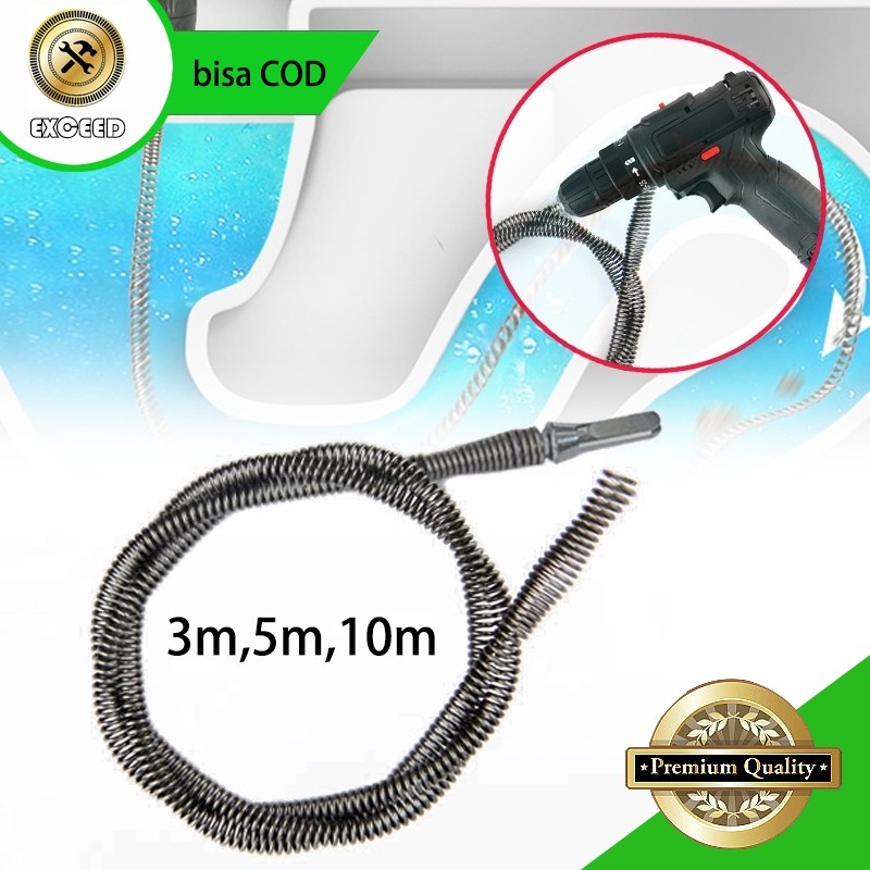 Jual Kawat Pembersih Saluran Air Alat Pembersih Saluran Kawat UneedTools 3M 5M 10M Alat Jepit ...