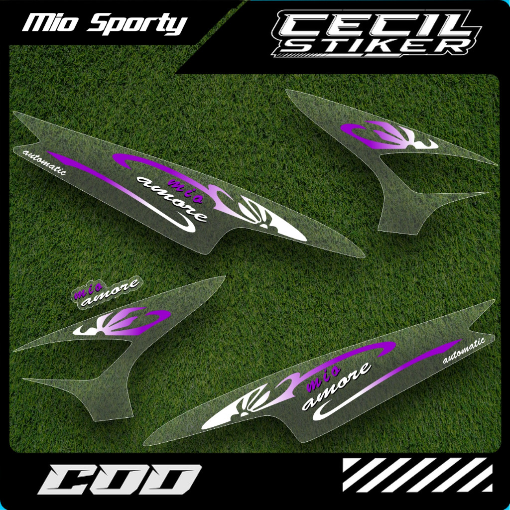 Jual COD striping mio sporty smile transparan cw m3 hitam custome ...