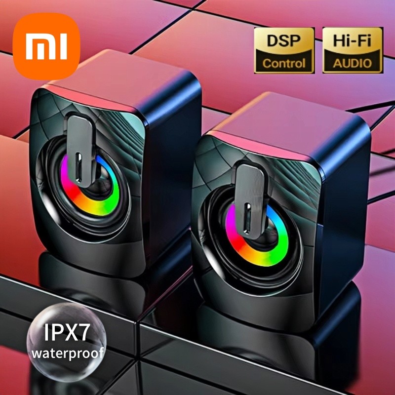 Jual Xiaomi Computer Speakers PC Sound Box HIFI Stereo Microphone USB ...