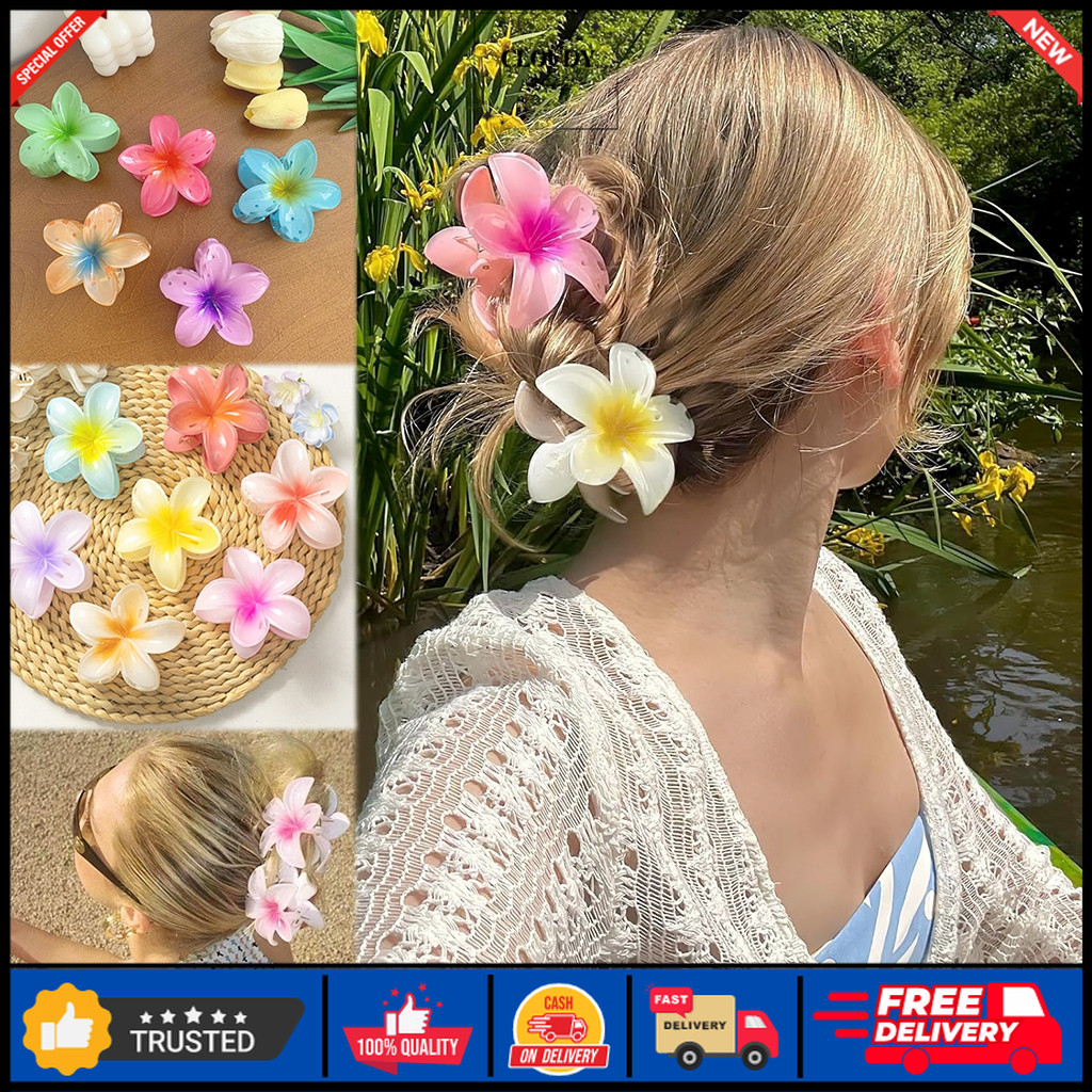 Jual CN - 8CM JEPIT RAMBUT MODEL BUNGA KAMBOJA PLUMERIA BALI / HAIR ...