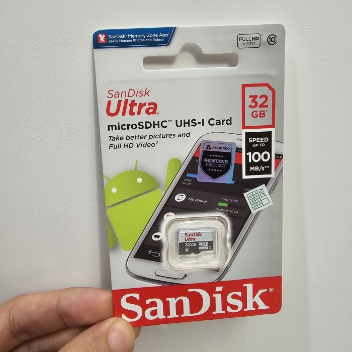Jual Sandisk Ultra Microsd 32GB 100 Mb/s Original | Shopee Indonesia