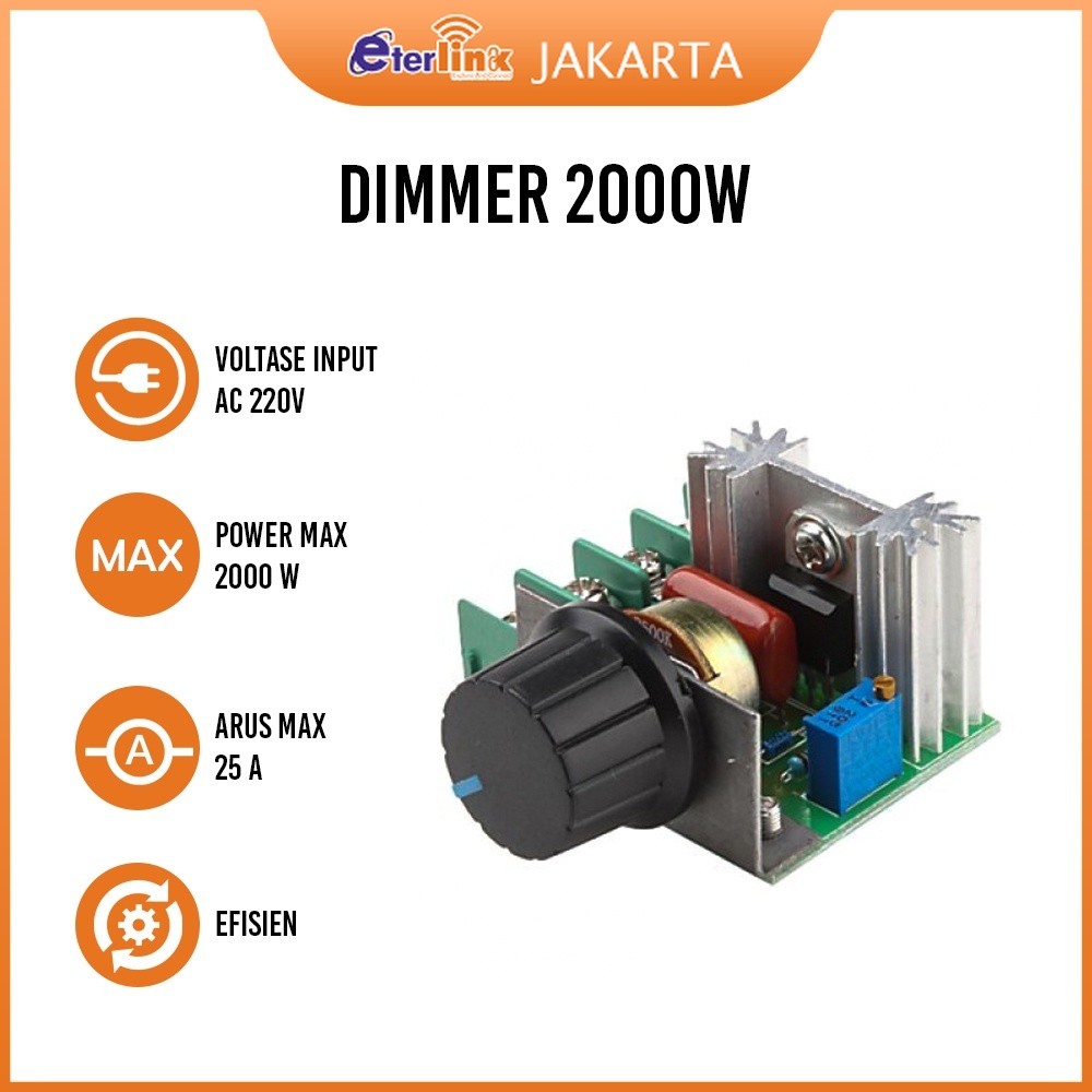 Jual [[ NEW ]]BISA COD Dimmer SCR 2000W Voltage Regulator Speed ...