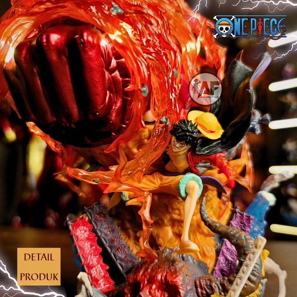 Jual Action Figure Statue One Piece Luffy Red Roc Monkey D. Studio ...