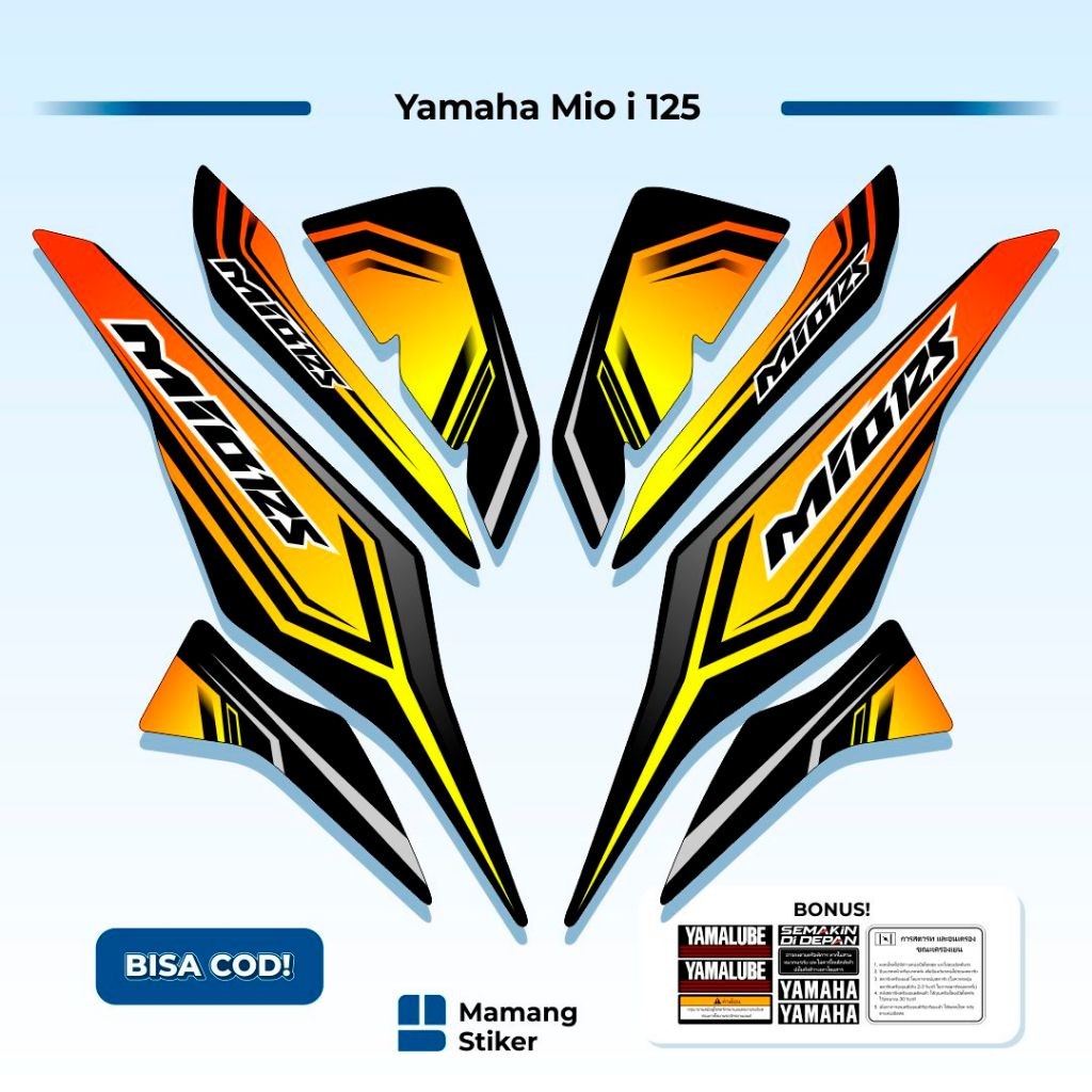 Jual Striping Mio M3 Variasi (54) 2016 2017 2018 2019 2020 2021 2022 ...