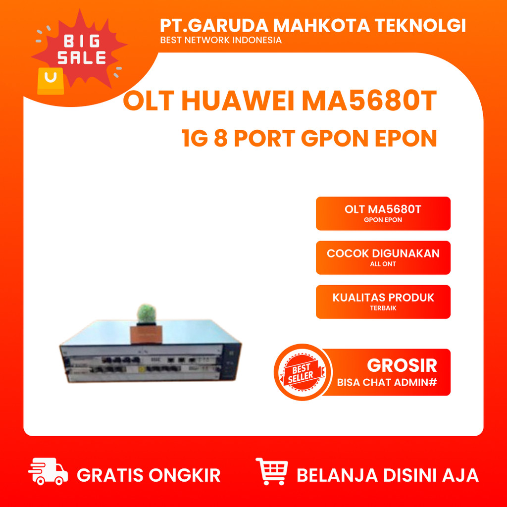 Jual [UNIT BARU] OLT Huawei MA5680T 1G 8 Port Gpon Epon Original ...