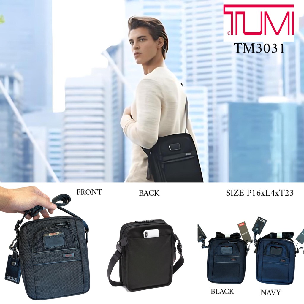 Jual TERBARU TAS SLINGBAG TUMI COWOK FULL EMBOSSED LOGO TUMI 3031 ...