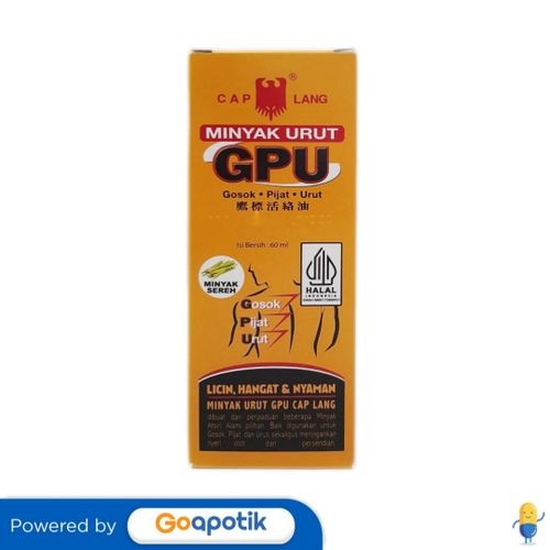 Jual Cap Lang Gpu Minyak Urut Sereh 60 Ml | Shopee Indonesia