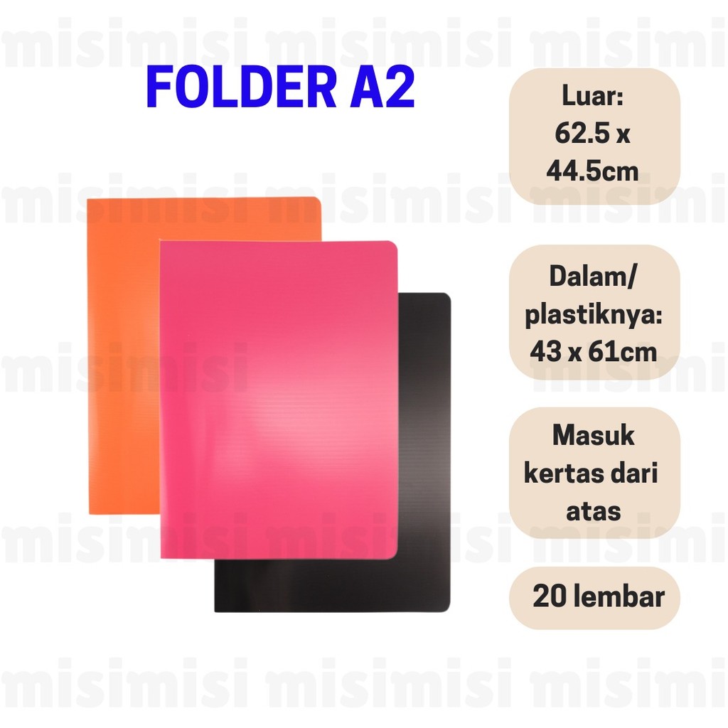 Jual Folder Besar Ukuran A2/Map A2 20 Lembar | Shopee Indonesia