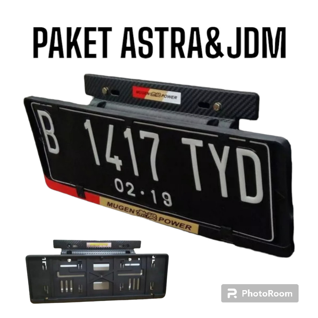 Jual paket dudukan plat nomor mobil set jdm carbon solid | Shopee Indonesia