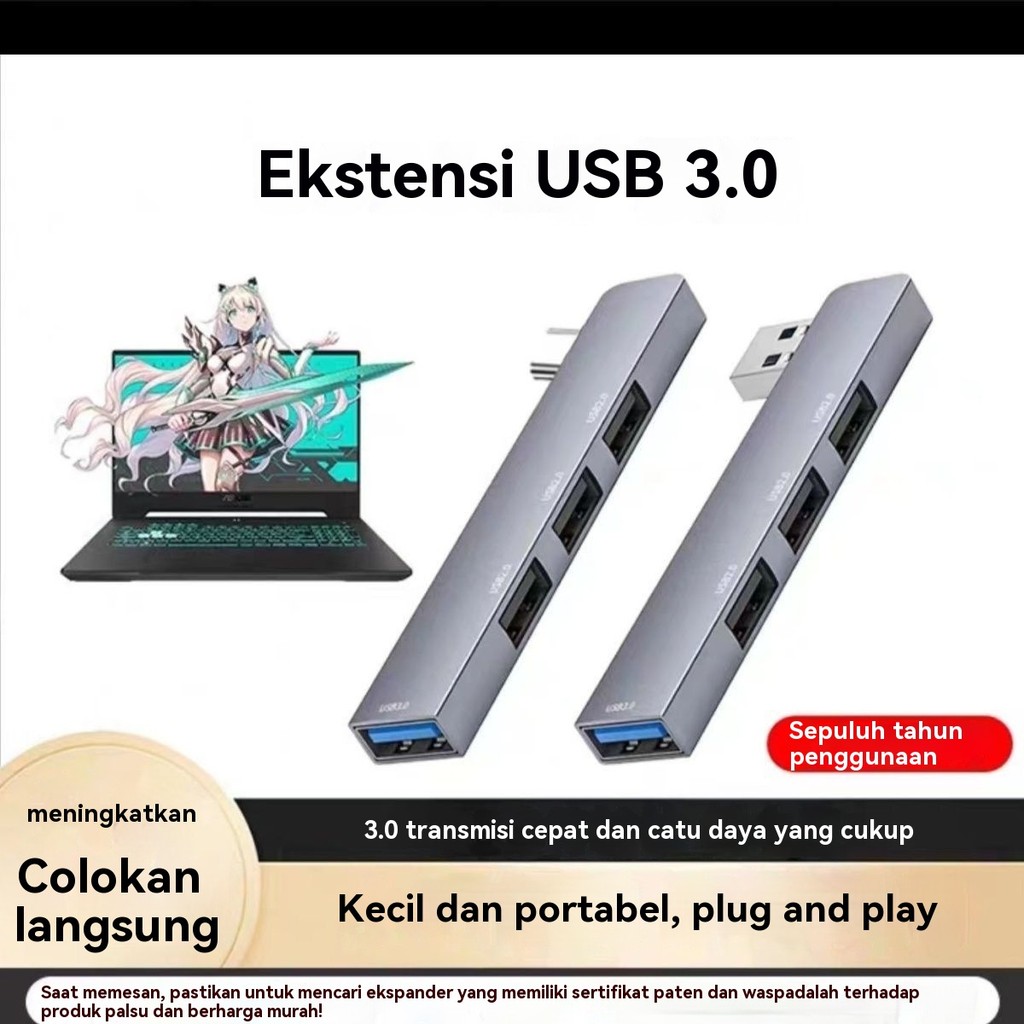 Jual Hub USB 3 0 Kompatibel Komputer Laptop Stasiun Docking Type-C USB ...