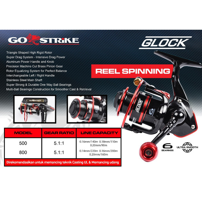 Jual Reel Go Strike Glock 500 | Shopee Indonesia