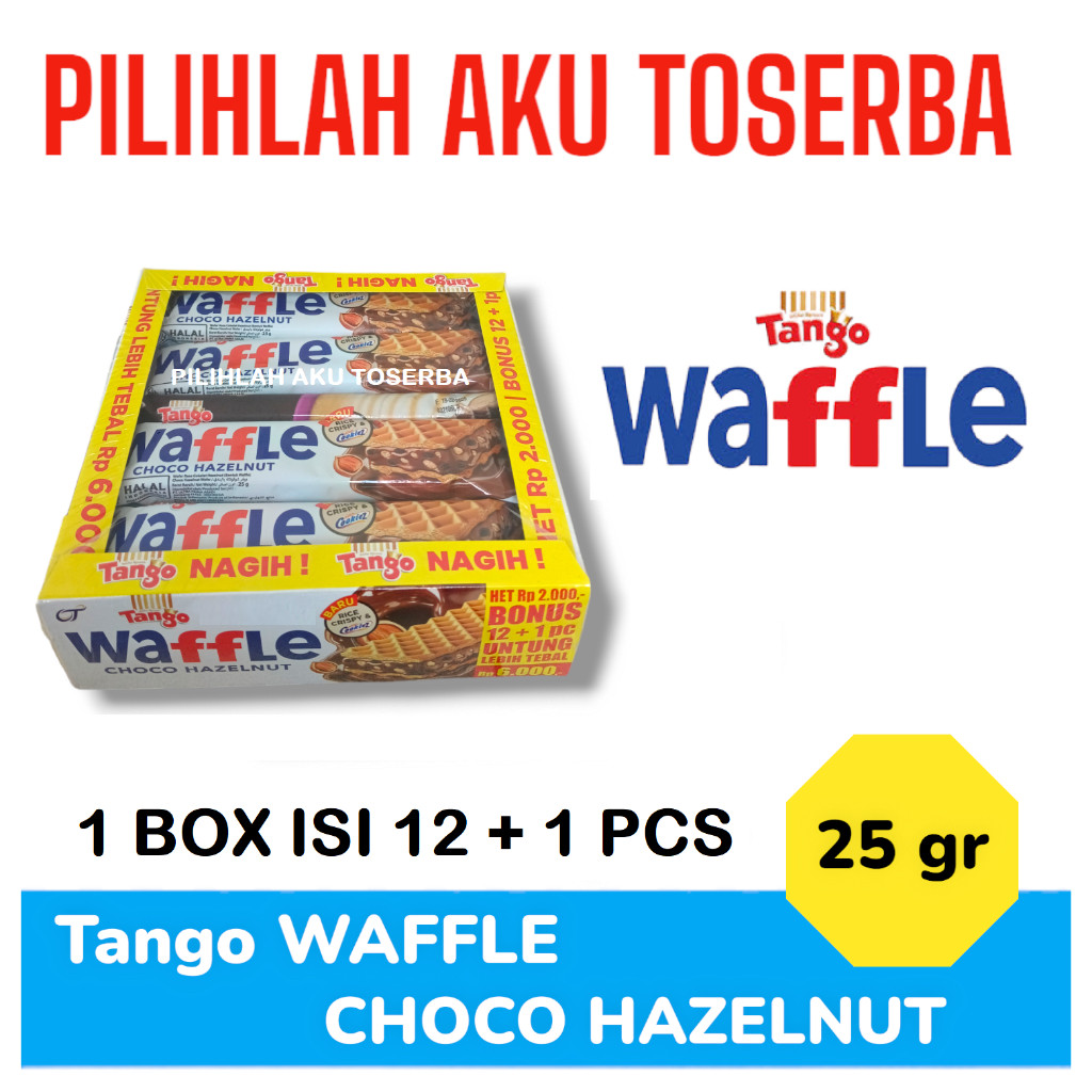 Jual Tango WAFFLE Choco Hazelnut - ( HARGA PER BOX ) | Shopee Indonesia