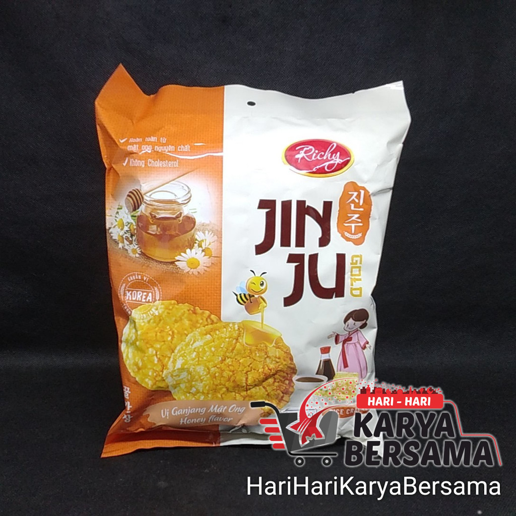 Jual MAKANAN RINGAN KRAKER RICHY JIN JU RICE CRACKERS HONEY 100GR ...