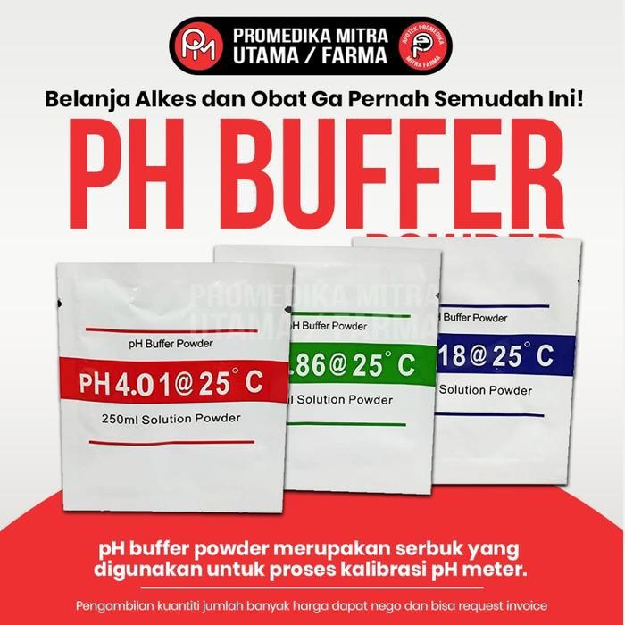 Jual PH Buffer Powder Solution | Serbuk Bubuk Kalibrasi ph Meter Calibration | 3 jenis Merah ...