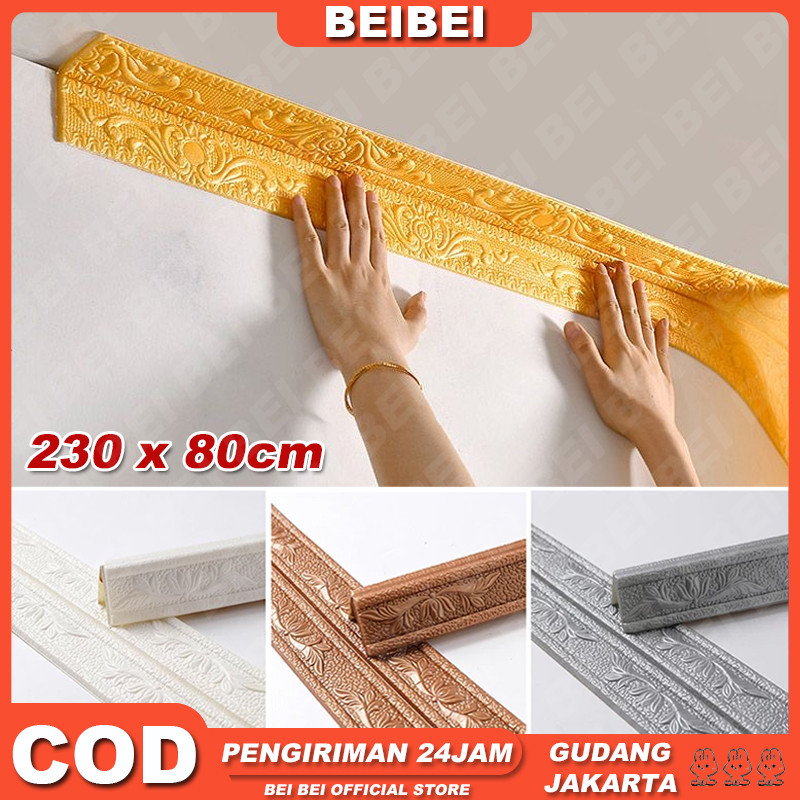Jual COD List Wallpaper Dinding Wallpaper Dinding Wall Border List 3d ...