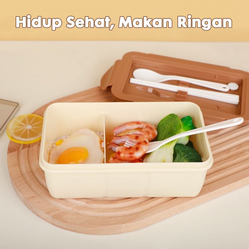 Jual [Medan Ready Stock] Eatkit 3 In 1 Lunch Box Set | Lunch Box Microwaveable 1000ml | Anti ...