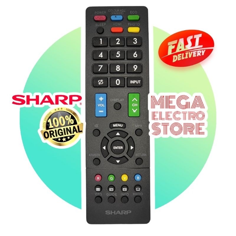 Jual REMOTE TV SHARP AQUOS LED LCD besar (Original) | Shopee Indonesia