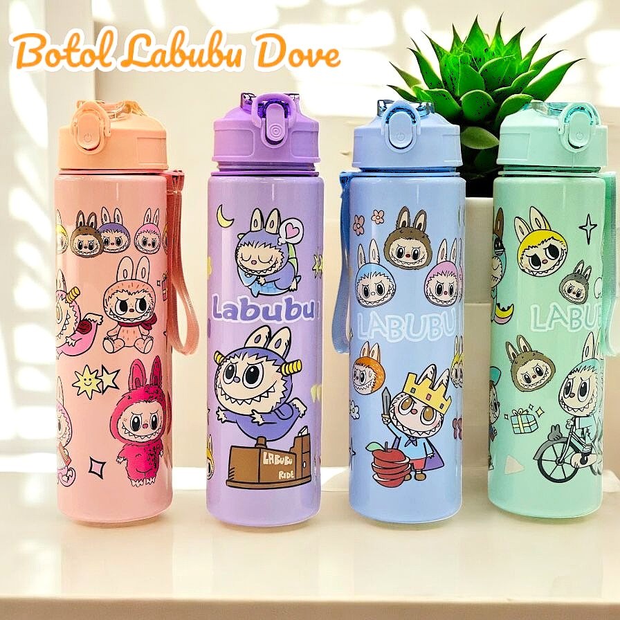Jual *AJ Botol Minum Anak Motif Labubu Lucu Kapasitas 900ml | Shopee Indonesia