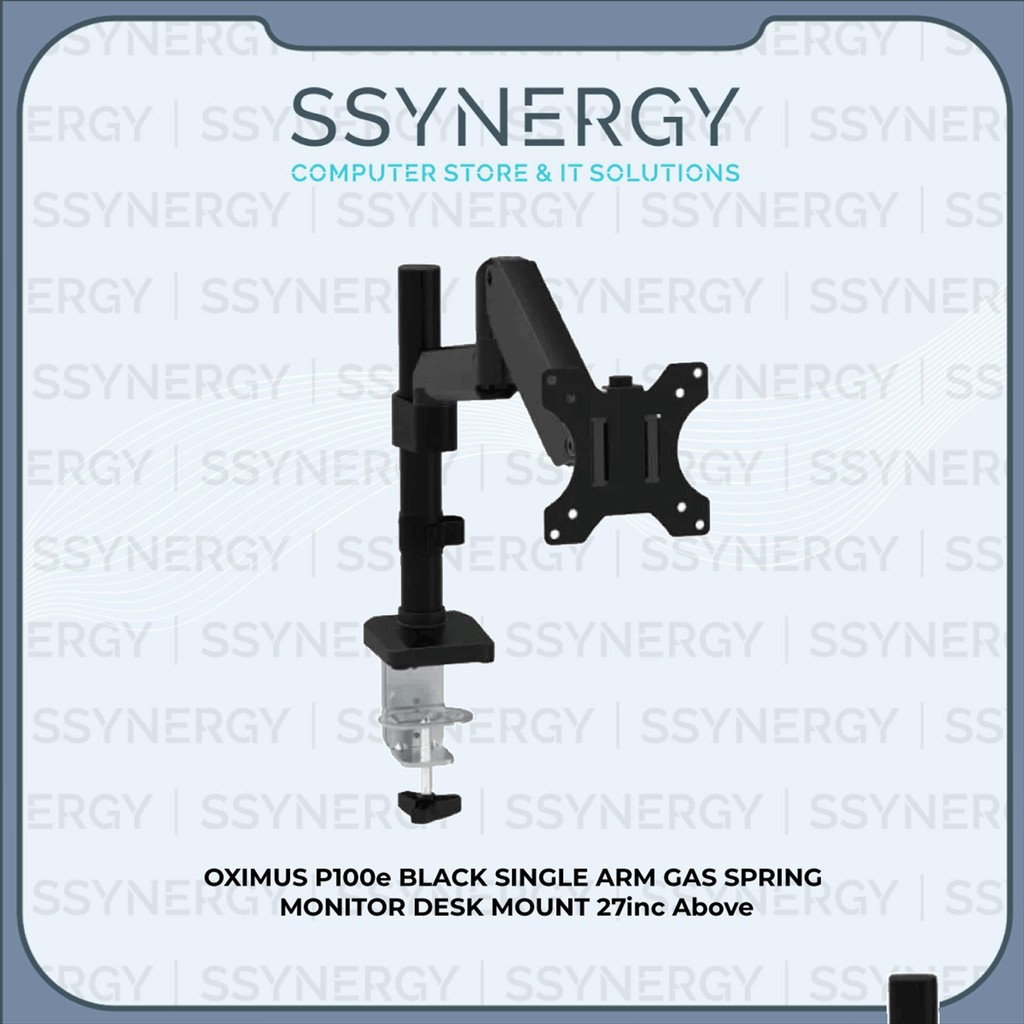 Jual BRACKET MONITOR DESKMOUNT GAS SPRING OXIMUS P100e TILT SWIVEL ...