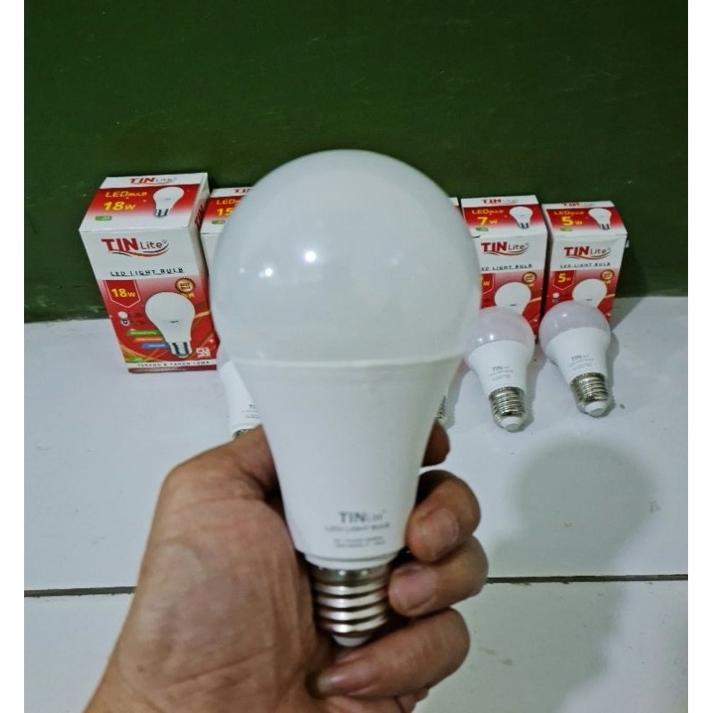 Jual LAMPU LED BOHLAM 18 WATT BERGARANSI DILLON TIN LITE 85% HEMAT ENERGI CAHAYA PUTIH TERANG ...