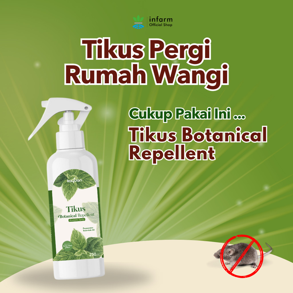 Jual INFARM - Repellent Spray Anti Tikus Organik 250 ml, Semprotan ...