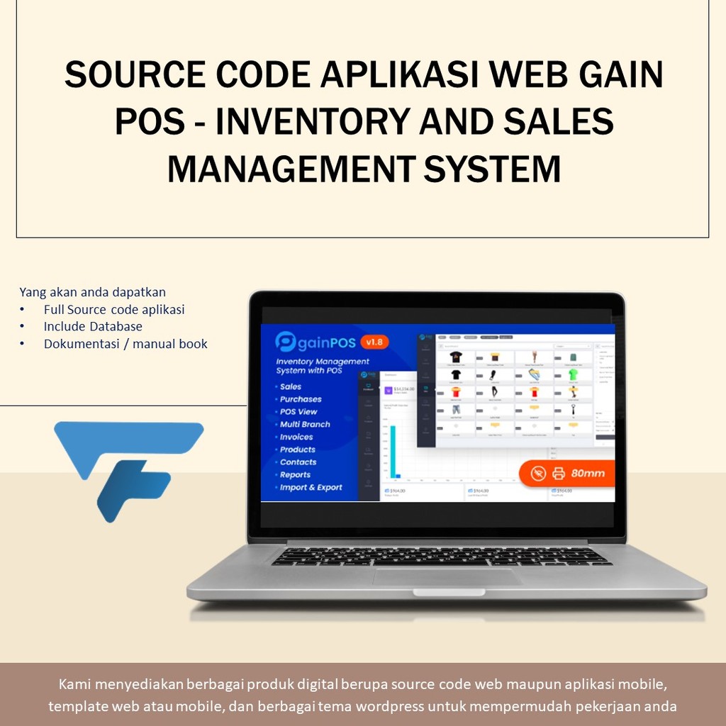 Jual SOURCE CODE APLIKASI WEB GAIN POS - INVENTORY AND SALES MANAGEMENT SYSTEM | Shopee Indonesia