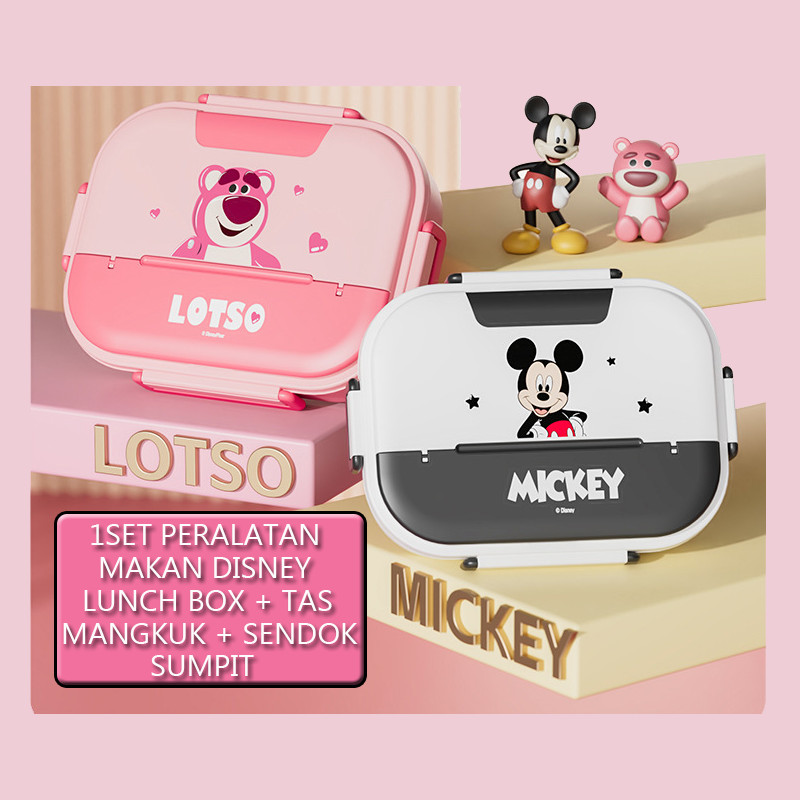 Jual Lunch Box Gift Set ORI DISNEY Tempat Makan Bekal Makan Stainless ...