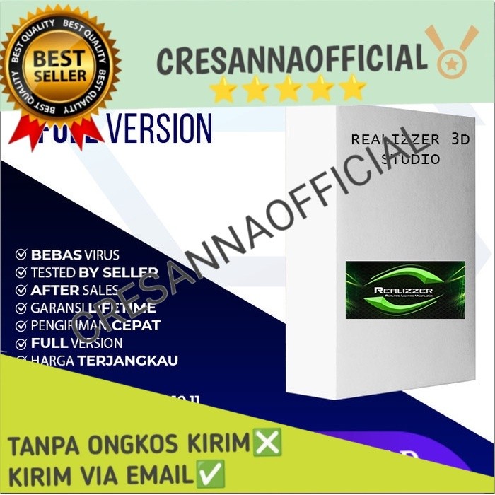 Jual Terbaru Software Desain Foto Realistik: Realizzer 3D Studio v1.9 ...