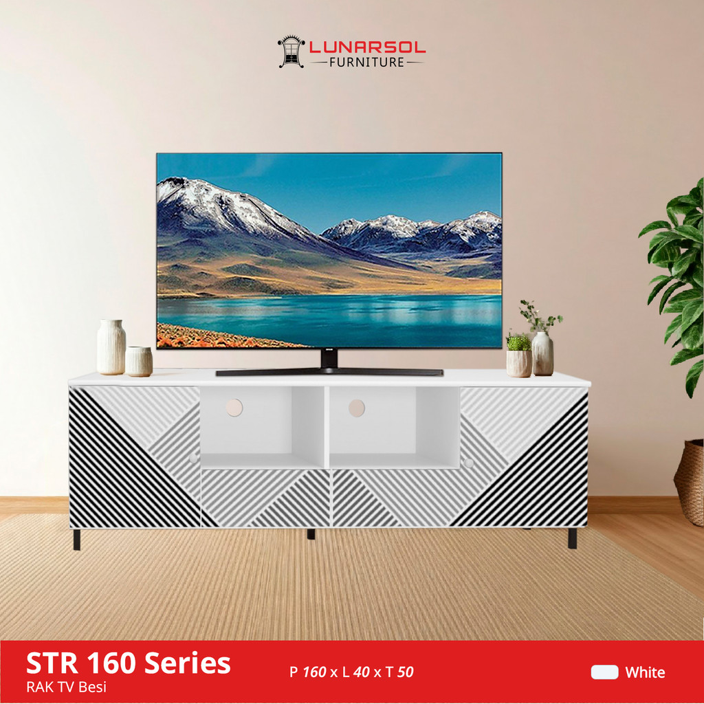 Jual Meja TV Besi STR Series 120-160cm | Rak TV Anti Rayap | Lunarsol ...