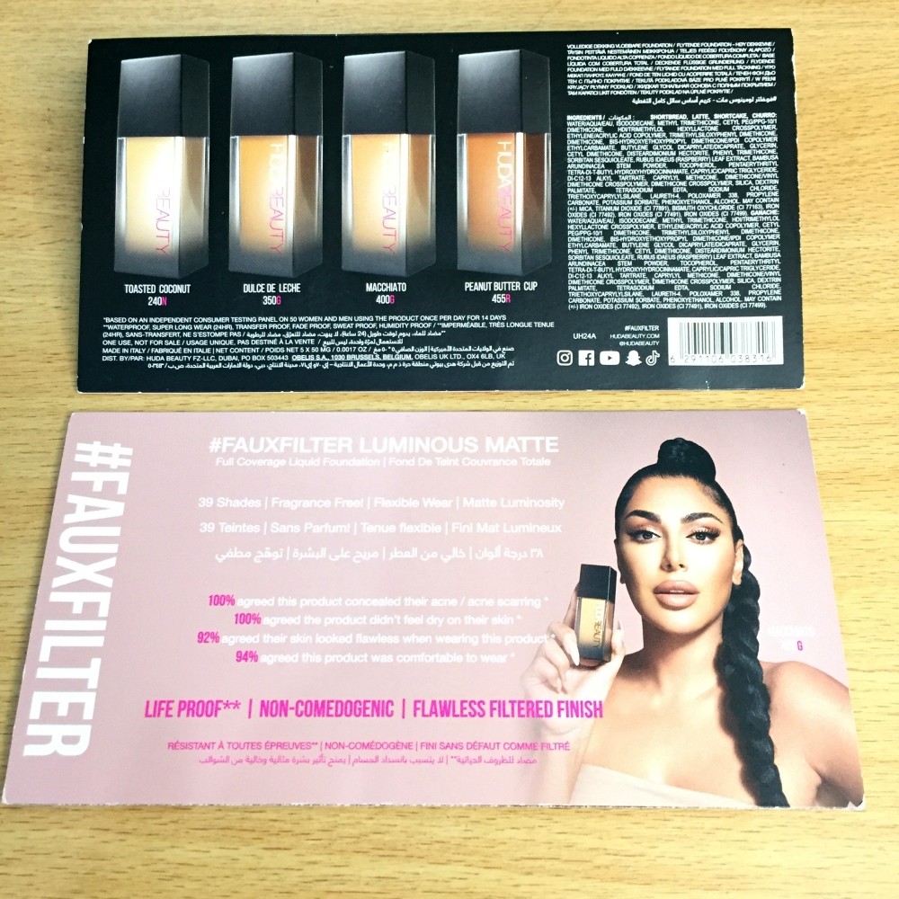 Jual Beautification | FauxFilter Luminous Matte Foundation Sample Card ...