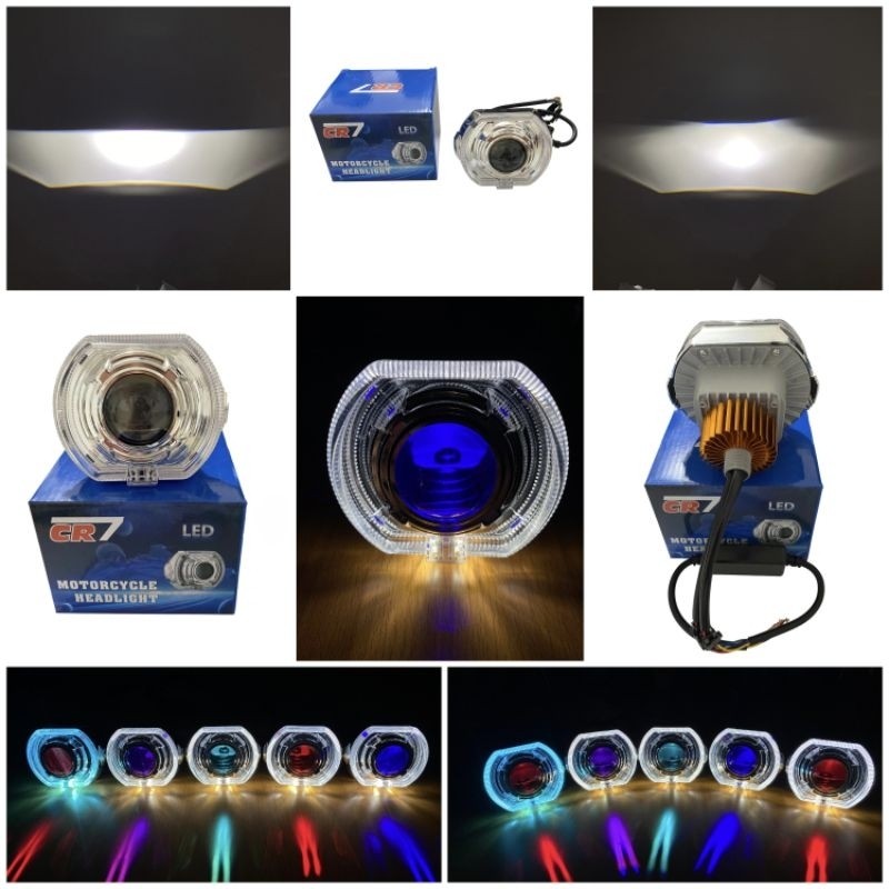 Jual Led Projie Biled Matrix ORI 4.5 Inch CR7 Cut Off Shroud Chrome 30W ...