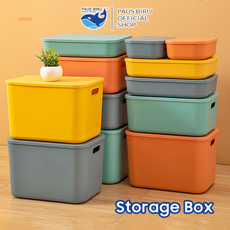 Jual Paus Biru - Storage Box dengan Tutup / Kotak Penyimpanan Serbaguna ...