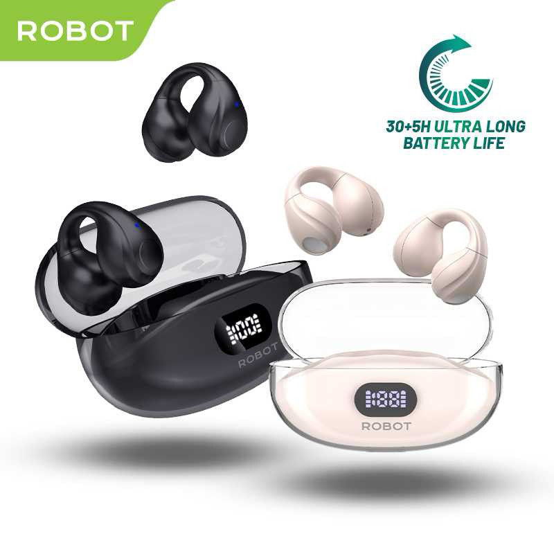 Jual WMB Robot Headset Bluetooth Air 10 True Wireless Open Ear Bluetooth 5.3 Ori Bergaransi 12 ...