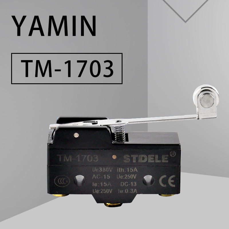 Jual TM-1703 ( For LXW5-11G1 ) Limit Switch 15A 380V Long Hinge Roller Momentary SPDT Snap for ...