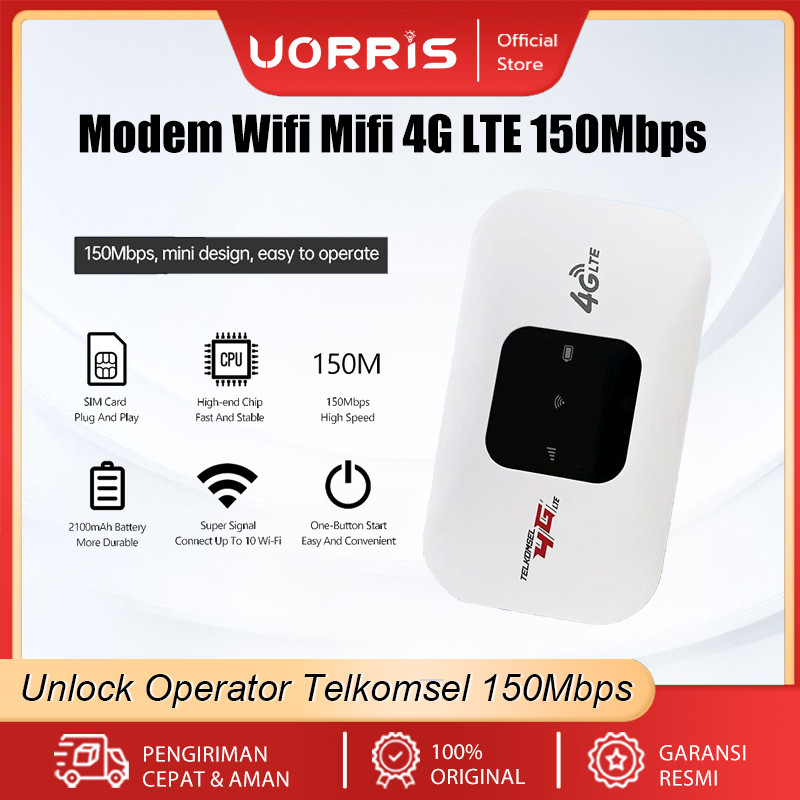 Jual UORRIS MIFI MODEM WIFI 4G UNLOCK OPERATOR Perdana Telkomsel 150 ...