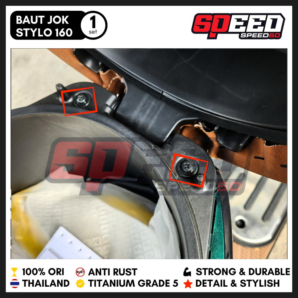 Jual Baut Jok Dalam Honda Stylo 160 Baut Titanium Grade 5 Probolt ...