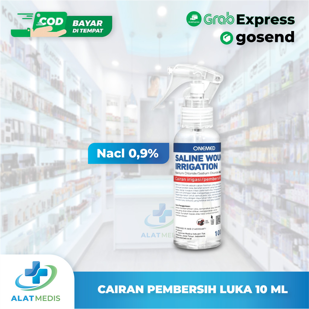 Jual NaCl Saline Wound Irrigation Spray 100 ML Cuci Luka | Shopee Indonesia