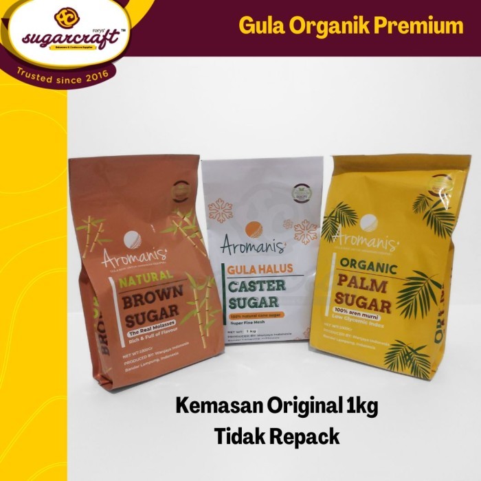 Jual Gula organik premium Aromanis palm sugar gula aren brown sugar ...