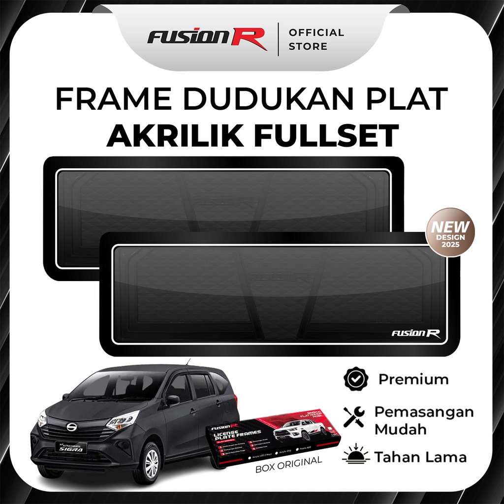 Jual FUSION R Dudukan Plat Mobil Daihatsu Sigra Tatakan Tempat Plat ...